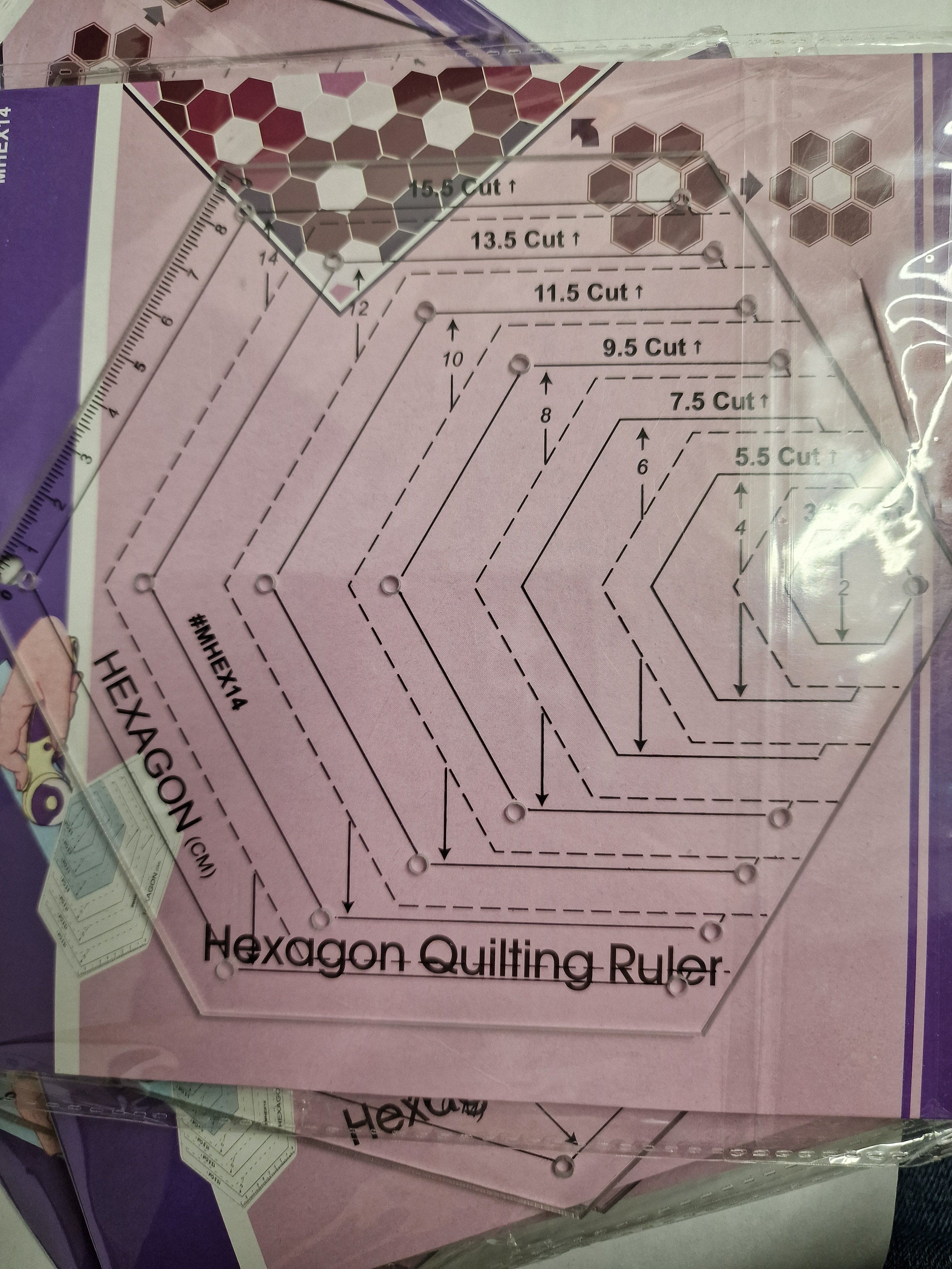 Hexagon Quilting Ruler – Sewing Machine Accessories