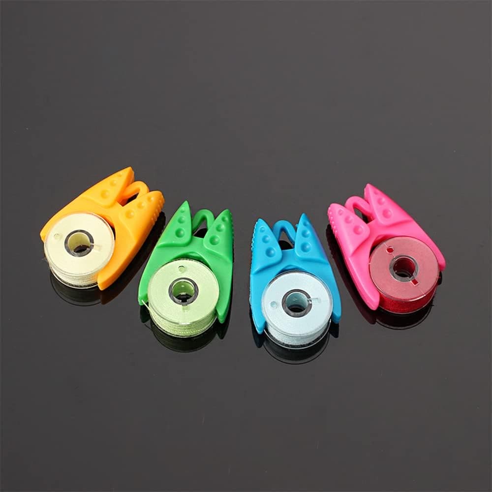 12 Pieces Mixed Colour Bobbin Holder/Clamp Thread Control Clamp Organi ...