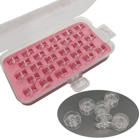 28pc Pink Bobbin Box – Sewing Machine Accessories