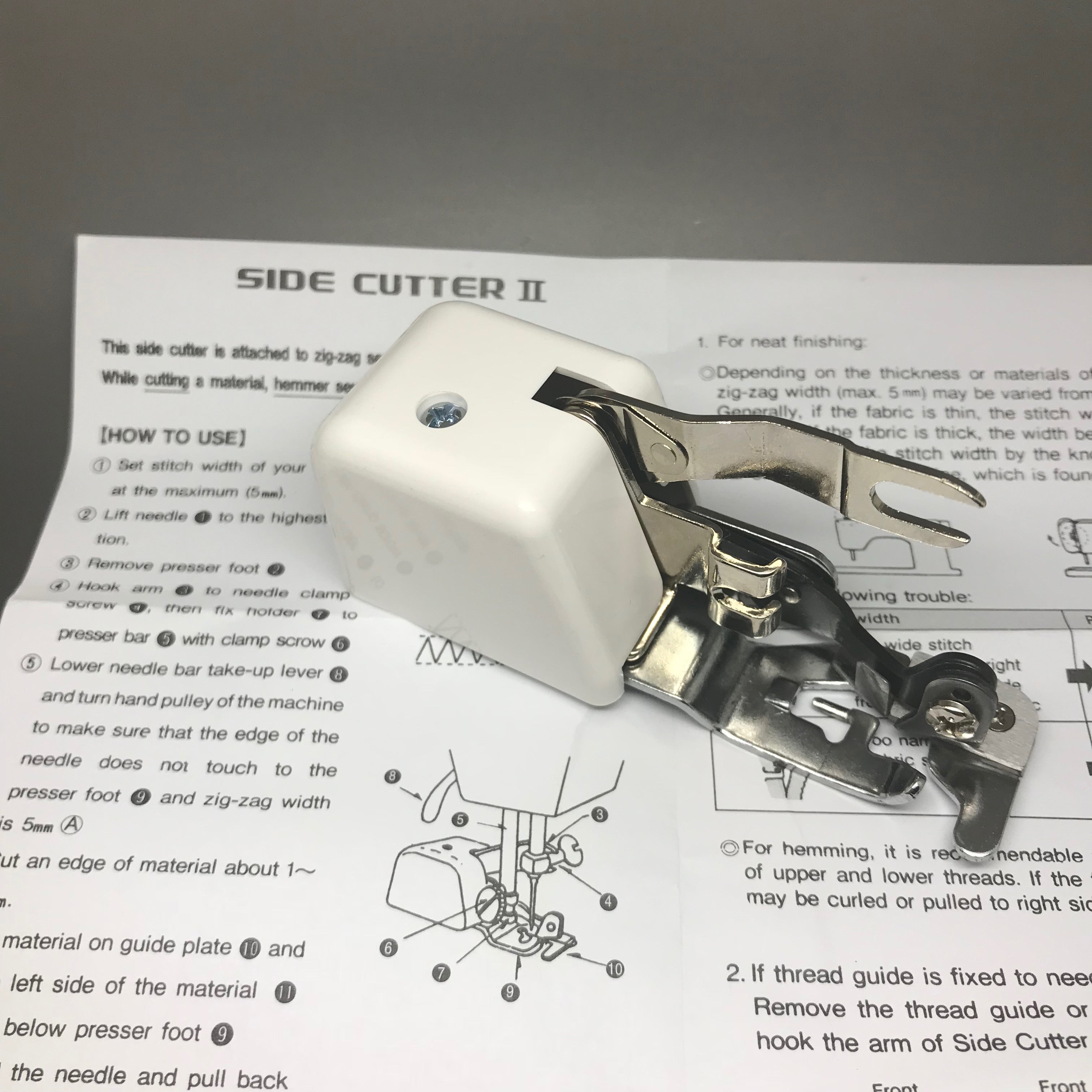 Side Cutter II Sewing Machine Foot Attachment – Sewing Machine Accessories